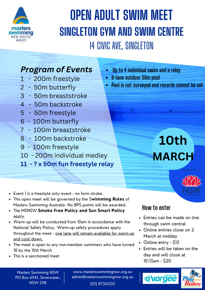 Singleton Mini Meet + Technique/Training Session
